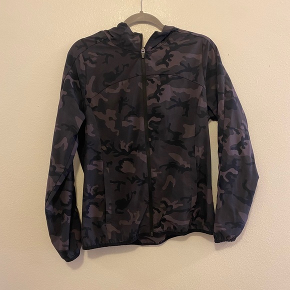 ZYIA | Jackets & Coats | Zyia Active Athletic Camouflage Hooded Jacket ...